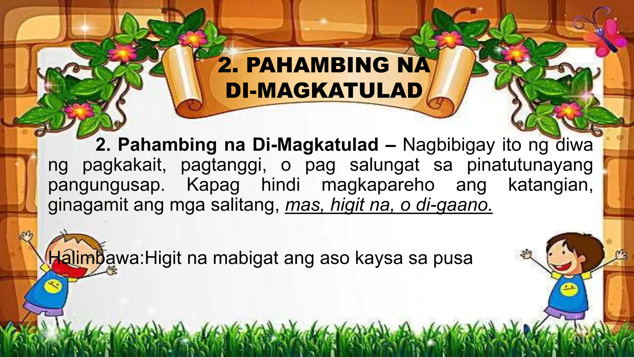 (Antas ng Pang-Uri Filipino 5) Powerpoint Presentation for ...