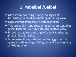 Antas ng wika | PPTX