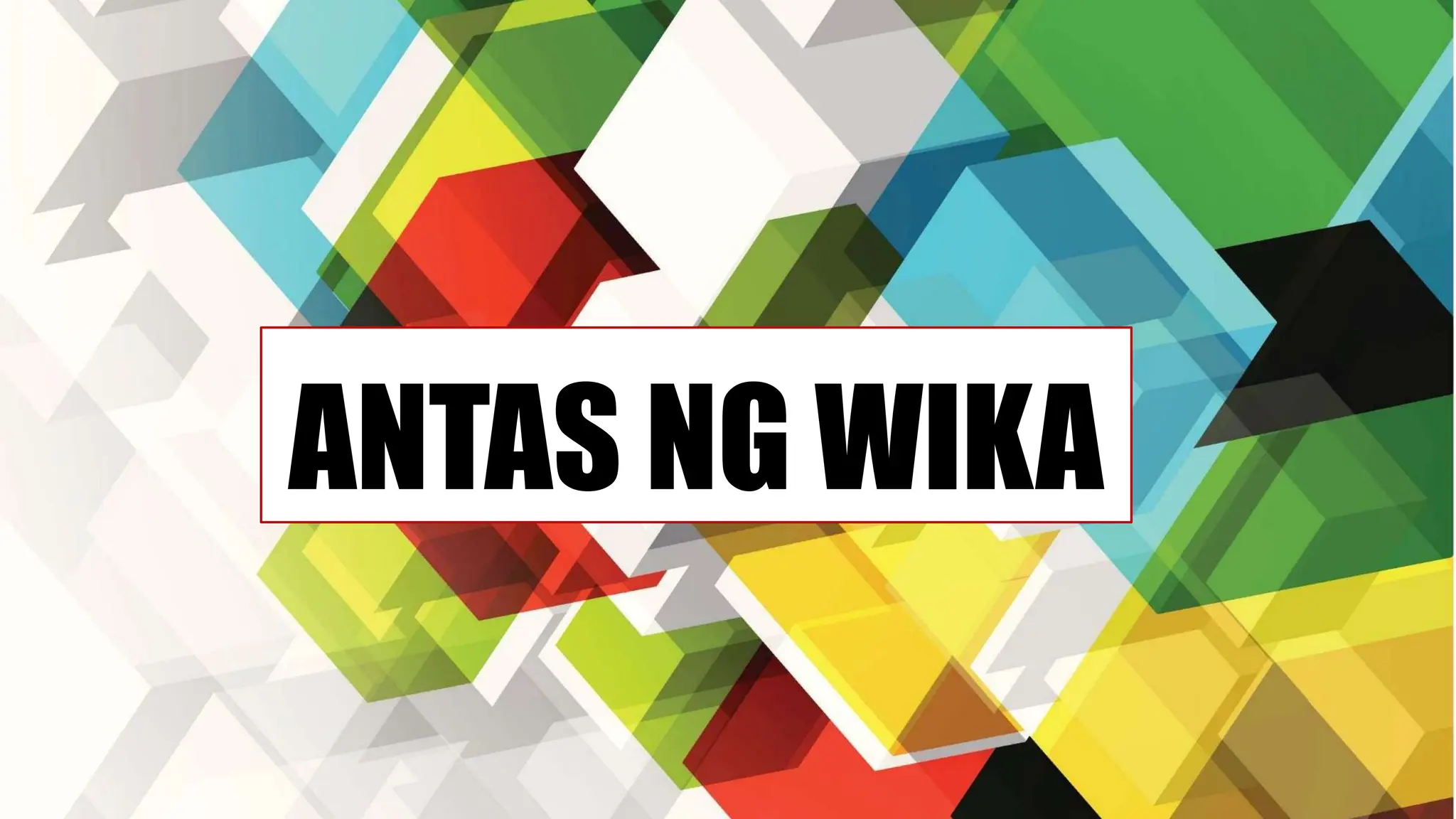 Mga Antas ng wika sa filipino 8-Ikatlong | PPTX
