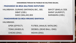 Mga Antas ng wika sa filipino 8-Ikatlong | PPTX