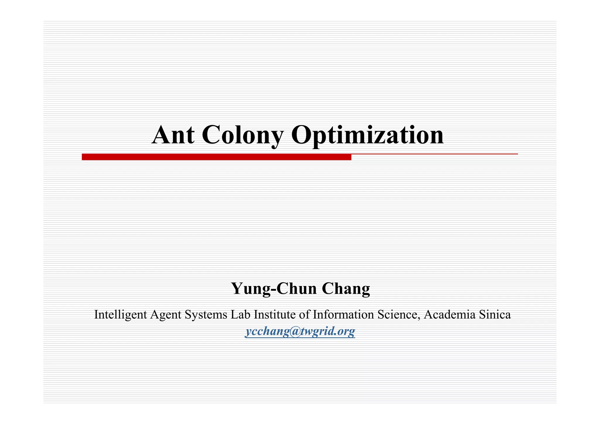 Ant colony optimization | PDF