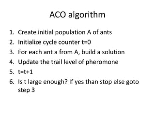 ant colony optimization.pptx | Beekeeping | Hobbies & Interests