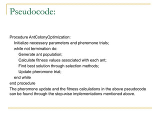 An overview of antcolonyoptimization.ppt