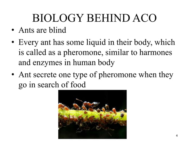 Ant colony optimization (aco) | PPTX