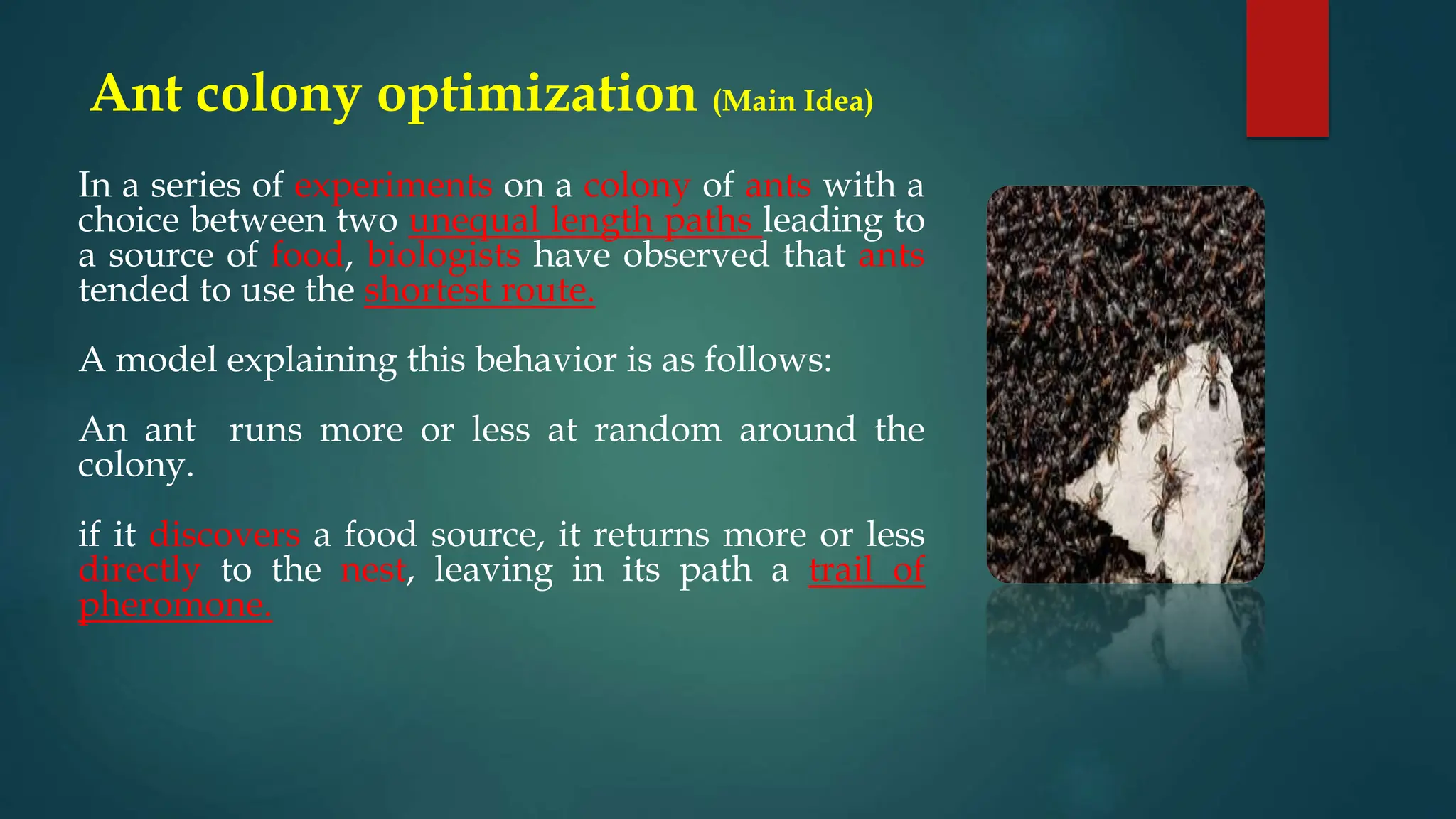 Ant Colony Optimization Aco Swarm Intelligence Pptx Ppt