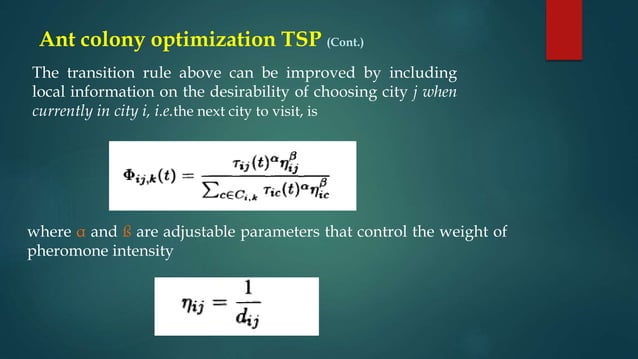 Ant Colony Optimization Aco Swarm Intelligence Pptx Ppt