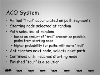 Ant Colony Optimization algorithms in ADSA | PPT