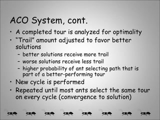 Ant Colony Optimization algorithms in ADSA | PPT