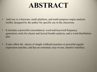 Antconc | PPTX