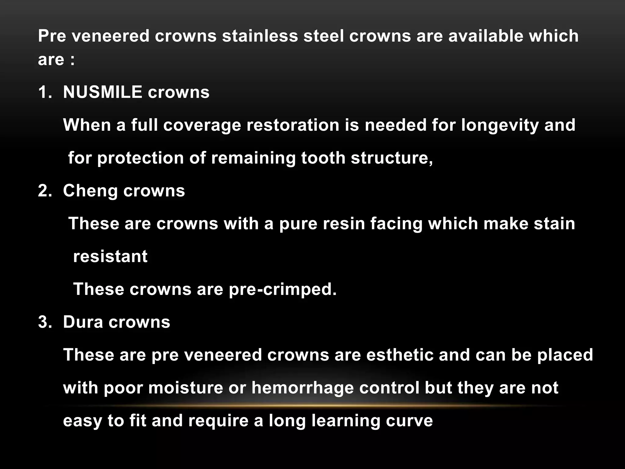 Anterior crowns in pediatric dentistry | PPTX