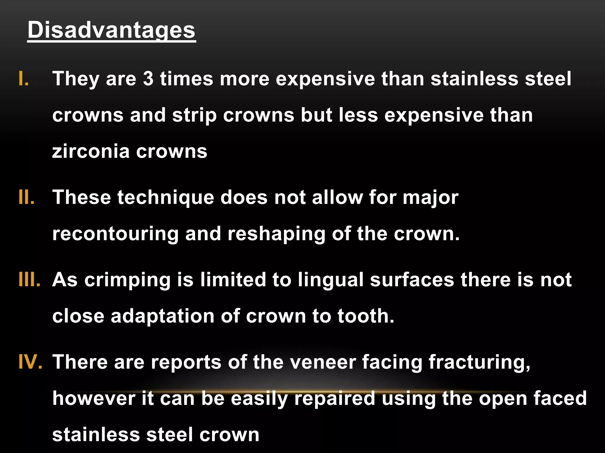 Anterior crowns in pediatric dentistry | PPTX