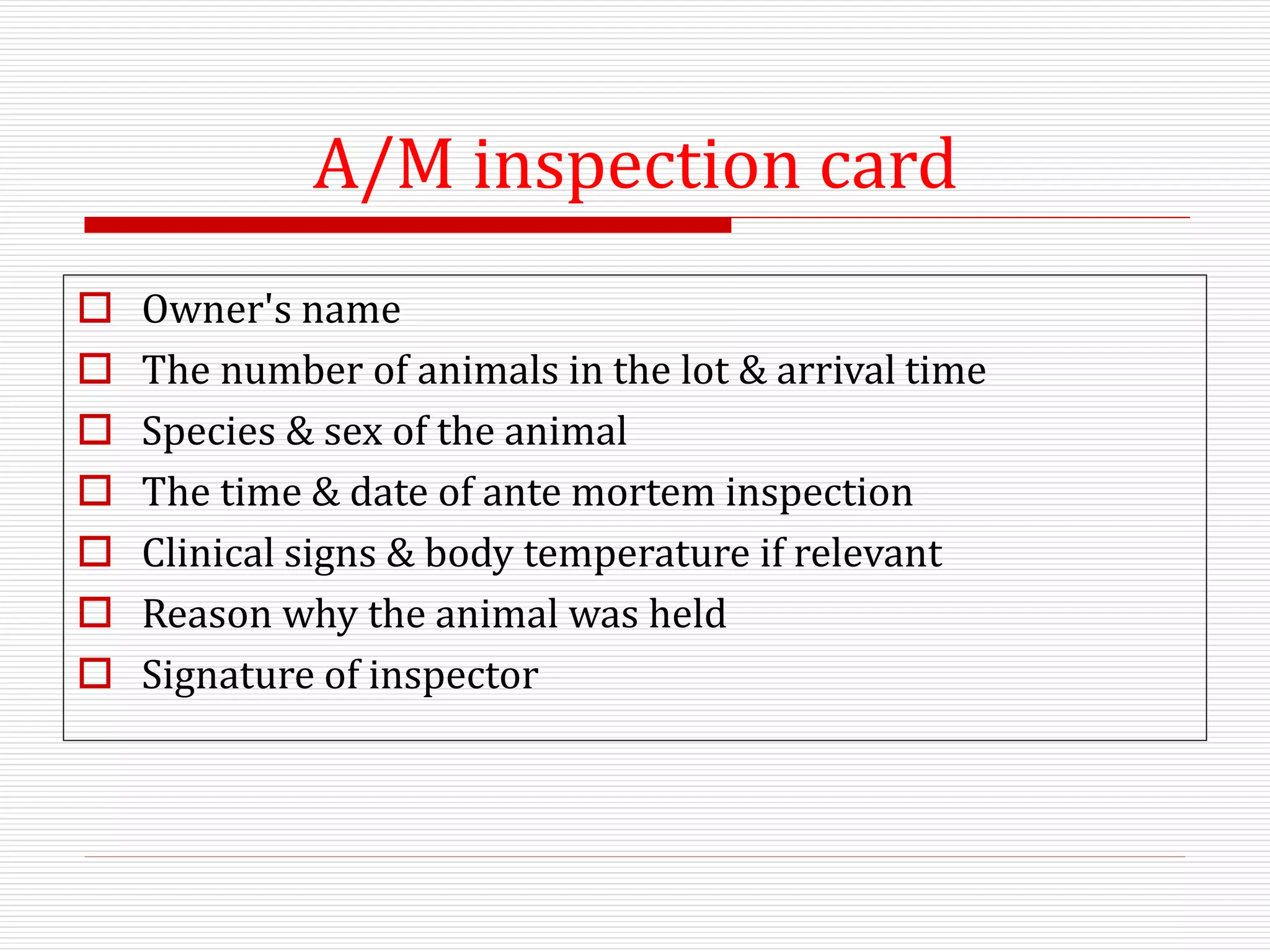 Ante-mortem-Examination-1.ppt | Veterinary Medicine | Pets