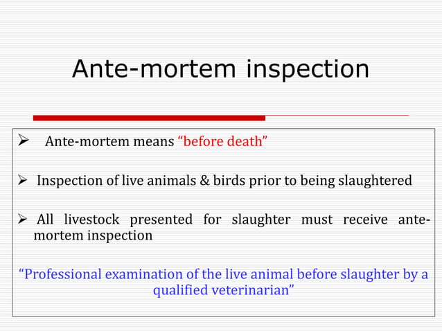 Ante-mortem-Examination-1.ppt | Veterinary Medicine | Pets