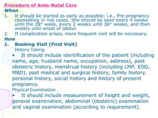 ANTE-NATAL CARE for obstetrics and gynaecology.ppt