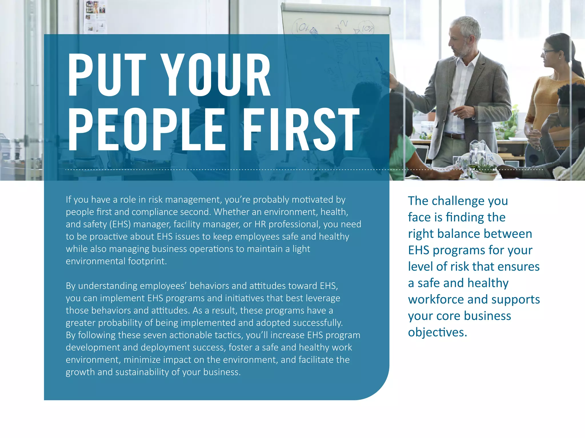 EHS Manager's Guide: 7 Tactics for a People-first Workplace | PDF