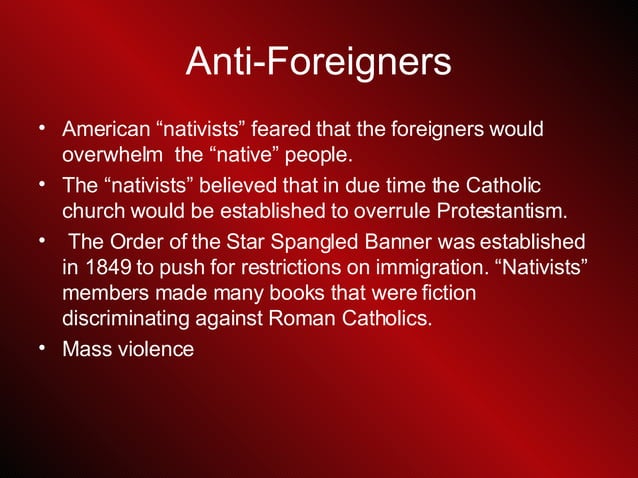 Antebellum Immigration Powerpoint | PPT