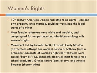 Antebellum Reform Movements | PPT