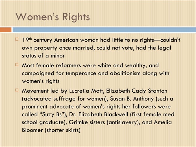 Antebellum Reform Movements | PPT