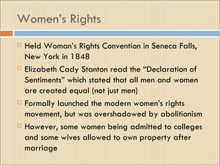 Antebellum Reform Movements | PPT