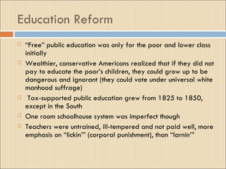 Antebellum Reform Movements | PPT