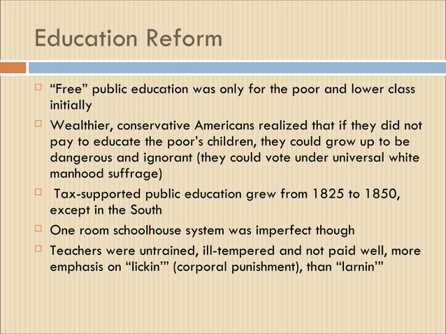Antebellum Reform Movements | PPT