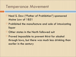 Antebellum Reform Movements | PPT