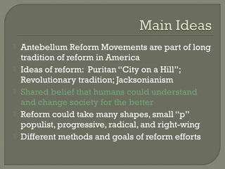 Antebellum reform | PPT