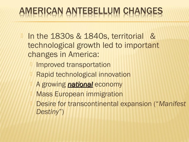 Antebellum technology and_market_revolution | PPT