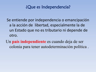 Antecedentes de la Independencia,clase 1. | PDF