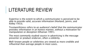 Antecedents and consequences of web advertising credibility | PPTX