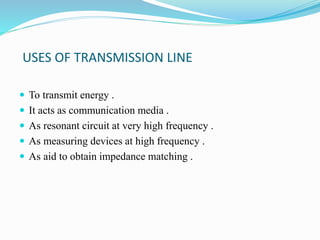 Anteena & transmission line | PPTX