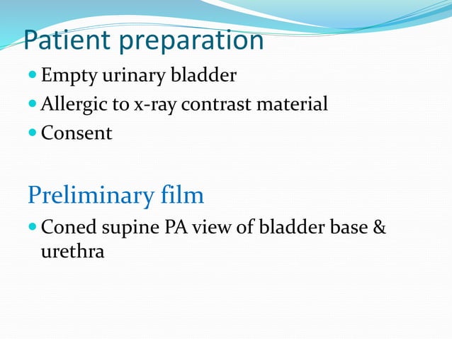 Antegrade & retrograde urethrogram | PPTX | Medical Tests | Medical Health