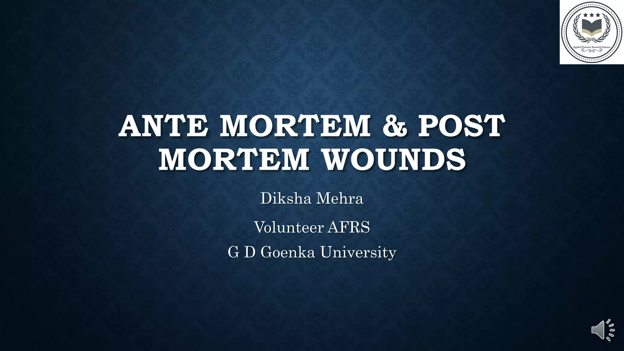 Antemortem and Postmortem Wounds.pptx