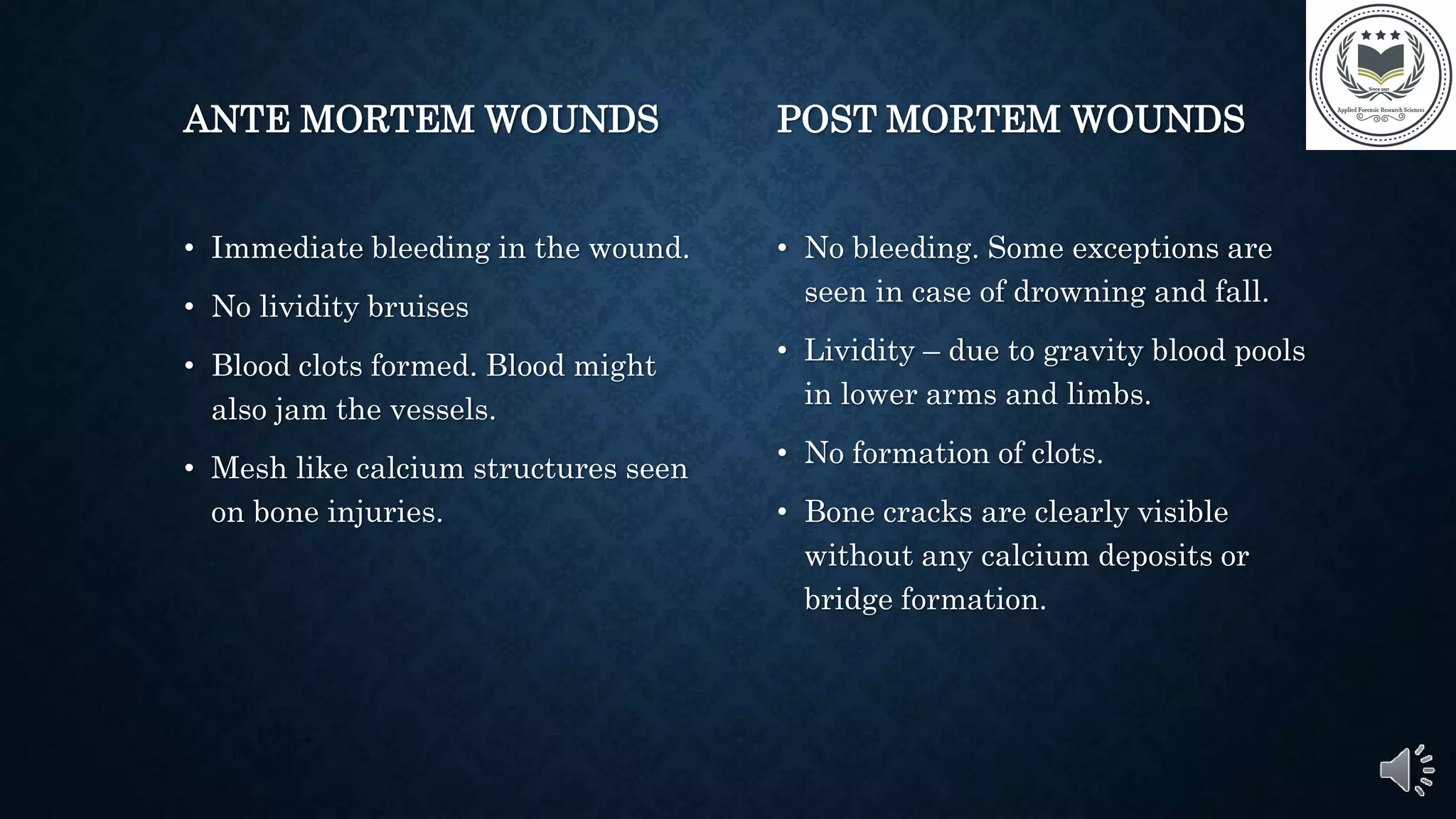 Antemortem and Postmortem Wounds.pptx