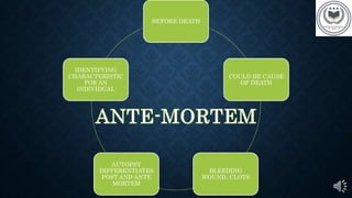 Antemortem and Postmortem Wounds.pptx