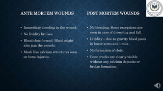 Antemortem and Postmortem Wounds.pptx