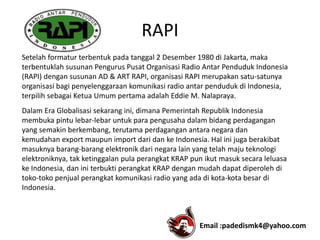 Sejarah Radio Komunikasi dan Antena 11meter | PPTX
