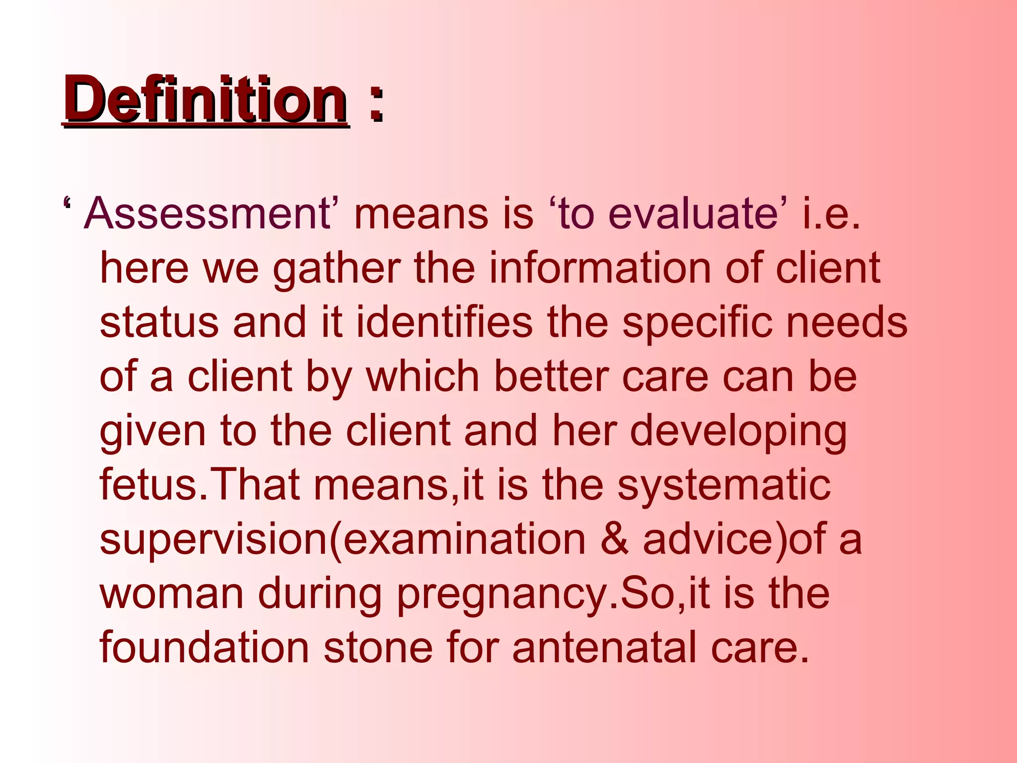 Antenatal assessment,fetal well being | PPT