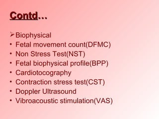 Antenatal assessment,fetal well being | PPT