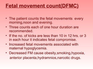 Antenatal assessment,fetal well being | PPT