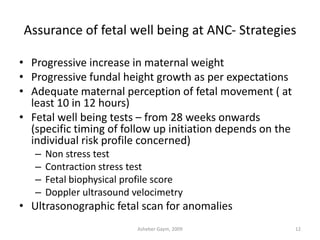 Antenatal care | PPTX