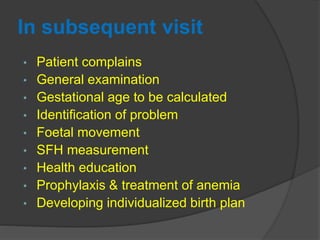 Antenatal care | PPTX