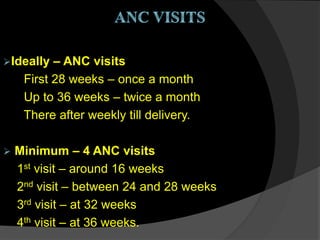 Antenatal care | PPTX