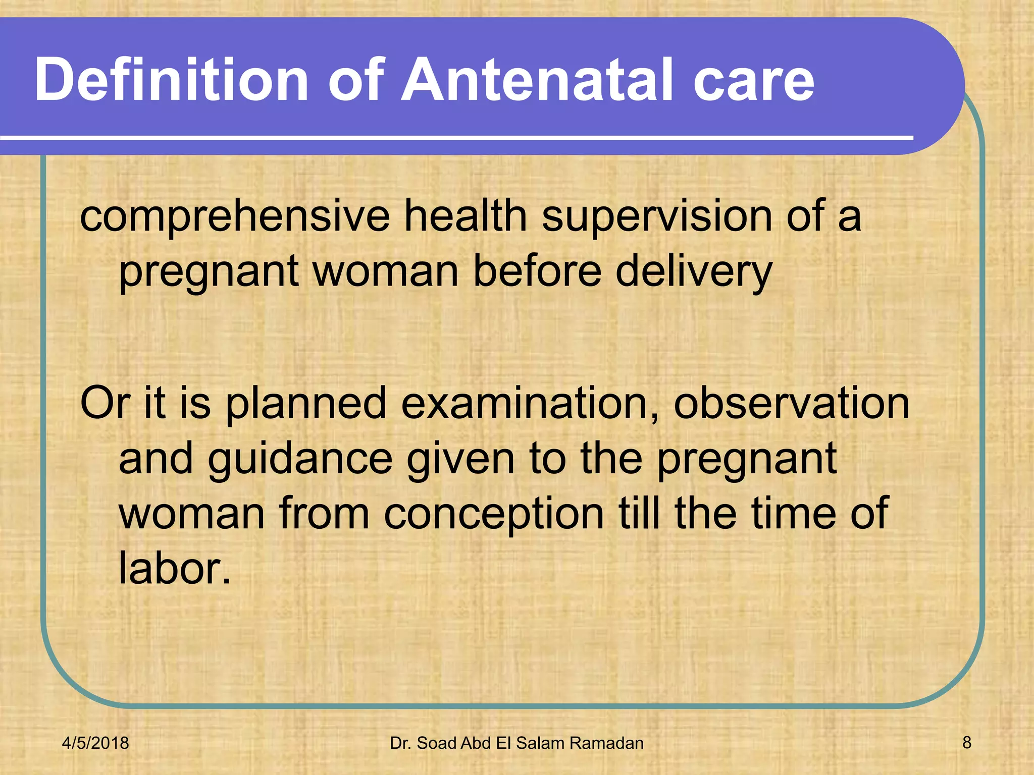 Antenatal care | PPT