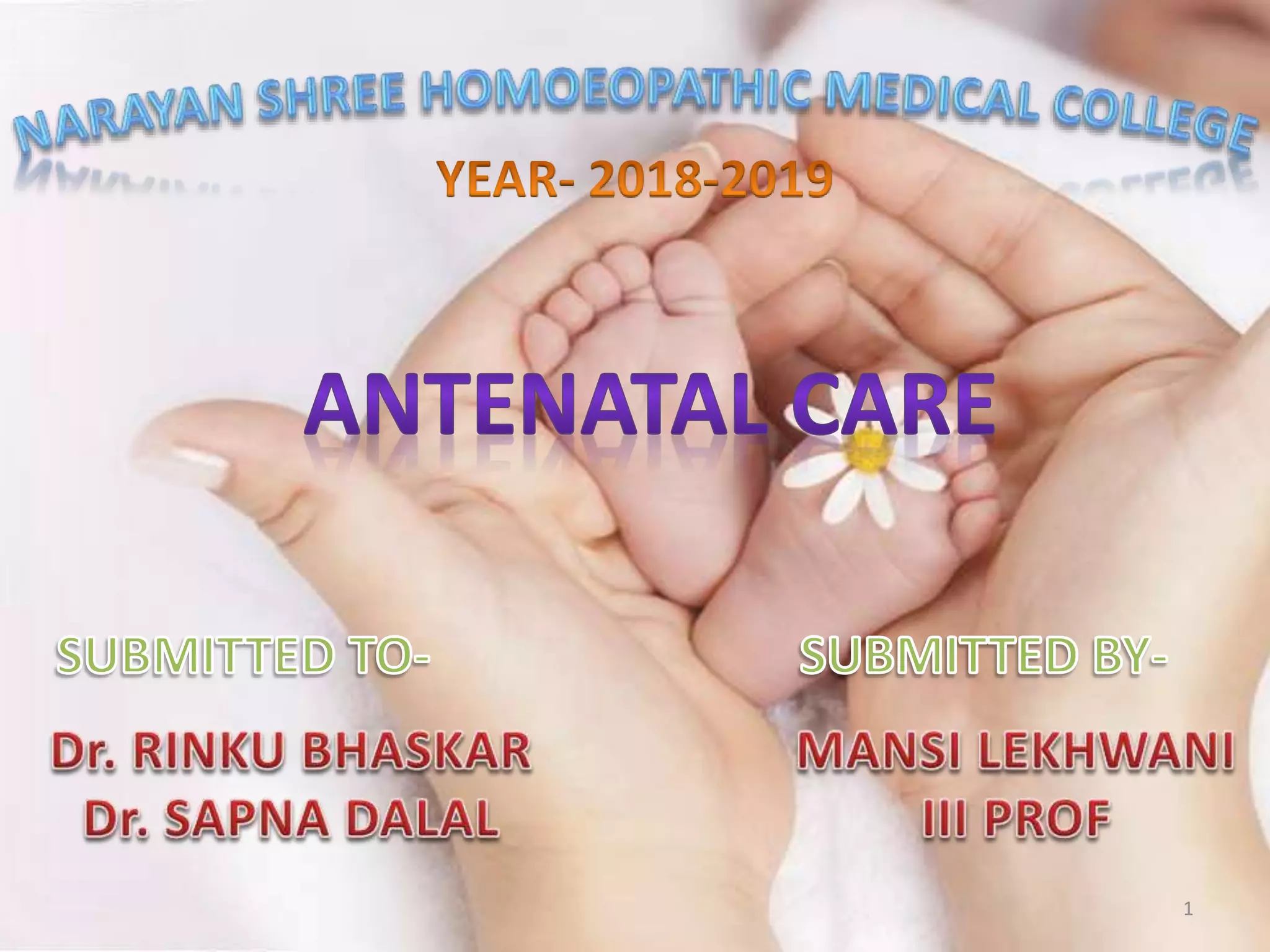 Antenatal care | PPTX