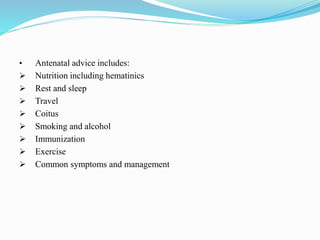 Antenatal care | PPTX