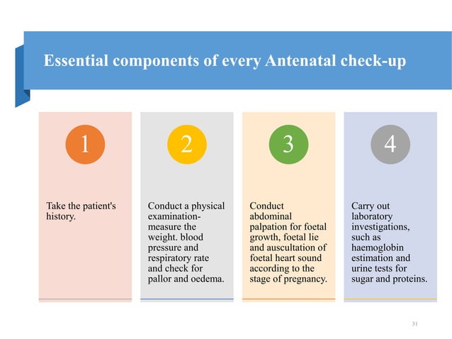 Antenatal care | PPTX | Pregnancy | Reproductive Health