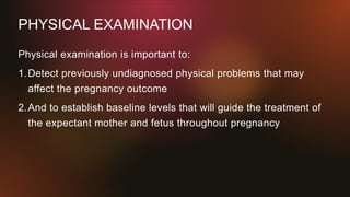Antenatal care | PPTX