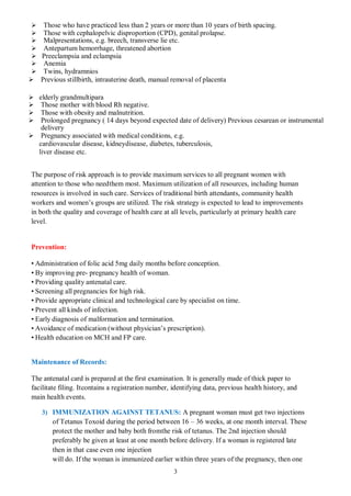 What is antenatal care, it's objectives and more | PDF