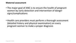Antenatal care in the midwiferynursing.pptx